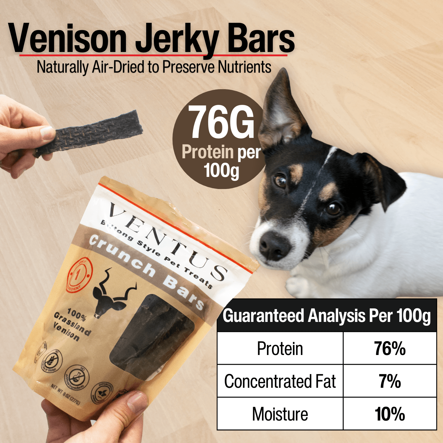 Crunchy dog treats | Ventus Crunch Bars | Ventus Pet Treats